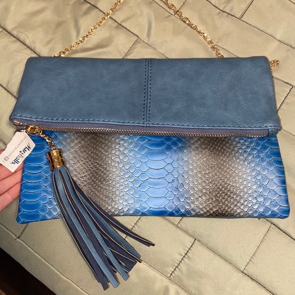 Bags | Blue Sidebag Nwt | Poshmark